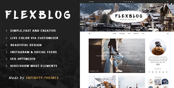Flexblog - A Personal WordPress Blog Theme by Infinity-Themes | ThemeForest